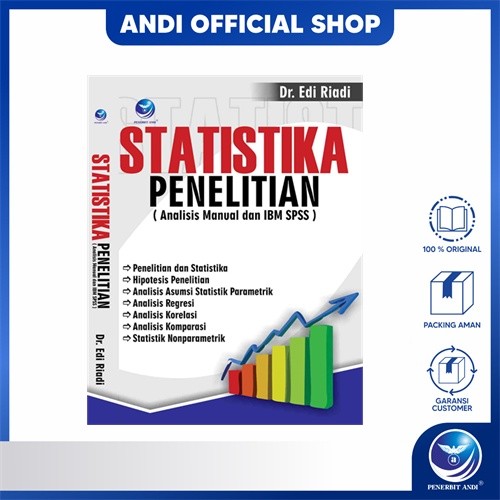 Jual Penerbit Andi - Buku Statistika Penelitian (Analisis Manual Dan IBM SPSS) | Shopee Indonesia