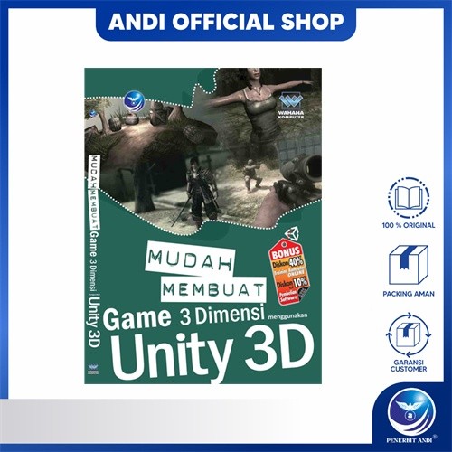 Jual Penerbit Andi - Buku Mudah Membuat Game 3 Dimensi menggunakan Unity 3D | Shopee Indonesia