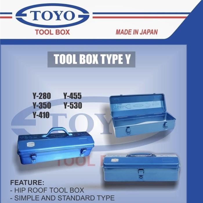 Jual Sale Tool Box Toyo Jepang Tipe Y Besi Kaleng Biru Toolbox Kotak ...