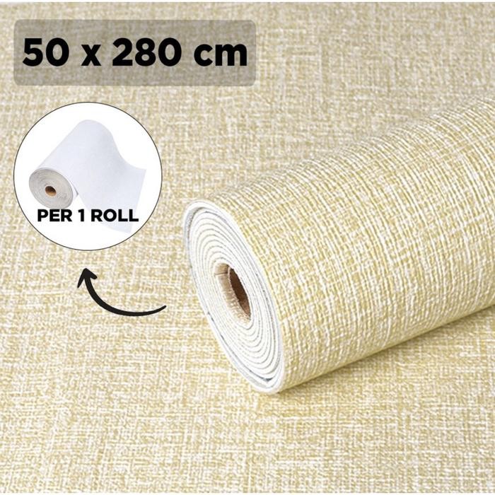 Jual Senja_Craft Wallpaper Foam Linen Roll Wallpaper Dinding Form ...