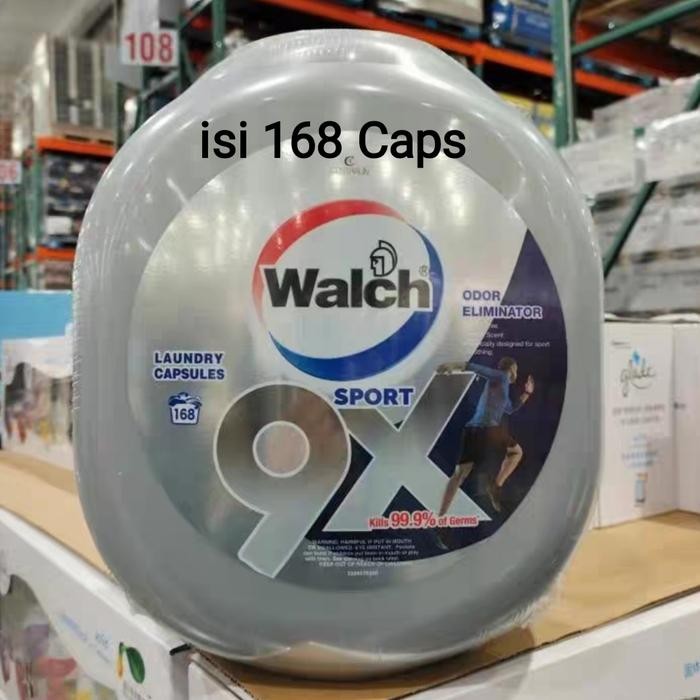 Jual Walch 9X Sport Premium Laundry Capsule Import kapsul cuci ...