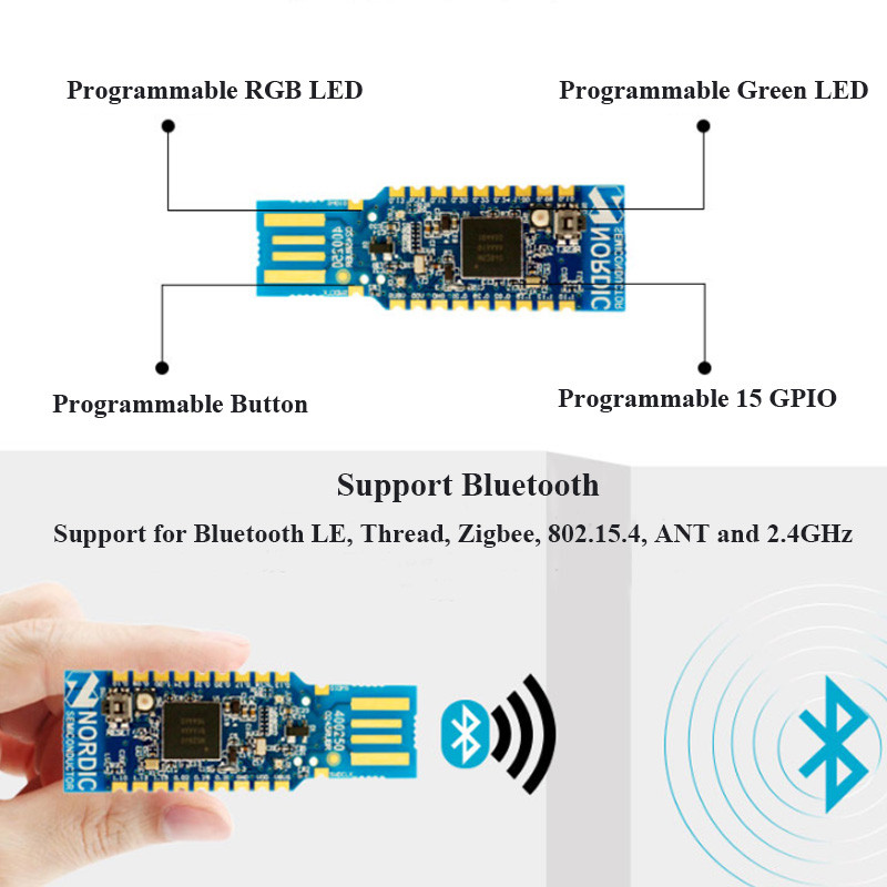 Jual Nordic NRF52840-Dongle Bluetooth Development Tools USB Dongle for ...
