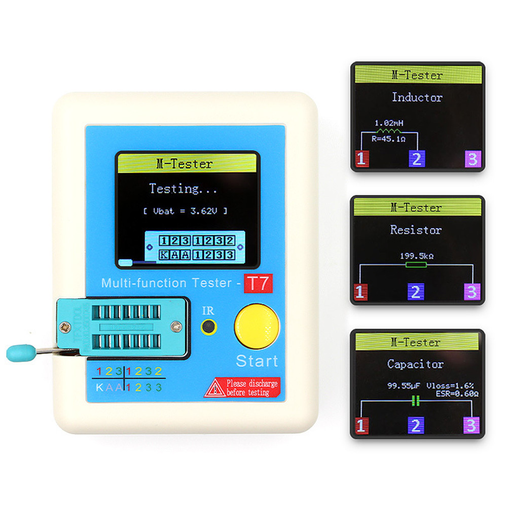 Jual BEST SELLER LCR-T7 New Transistor Tester TFT Diode Triode ...