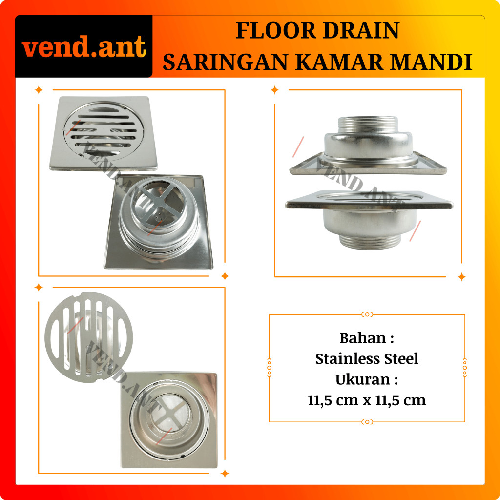 Jual FLOOR DRAIN SARINGAN GOT STRAINER KAMAR MANDI MODEL TOTO CHROME | Shopee Indonesia