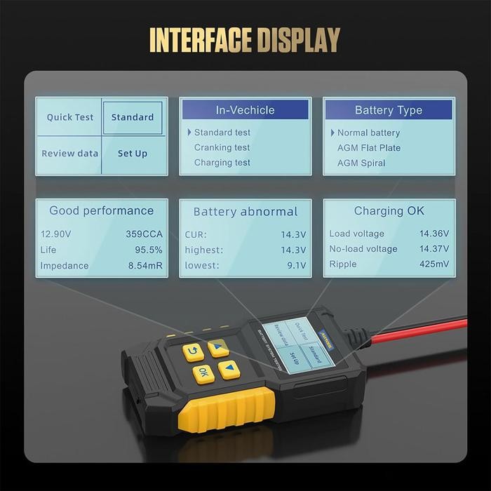 Jual YOK DI ORDER AUTOOL TESTER BATERAI AKI MOBIL MOTOR 12V 2000CCA ...