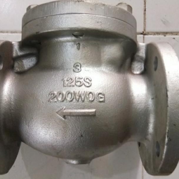 Jual Swing Check Valve Kitz 125S 200 WOG size 4 inchi Kode 1216 ...