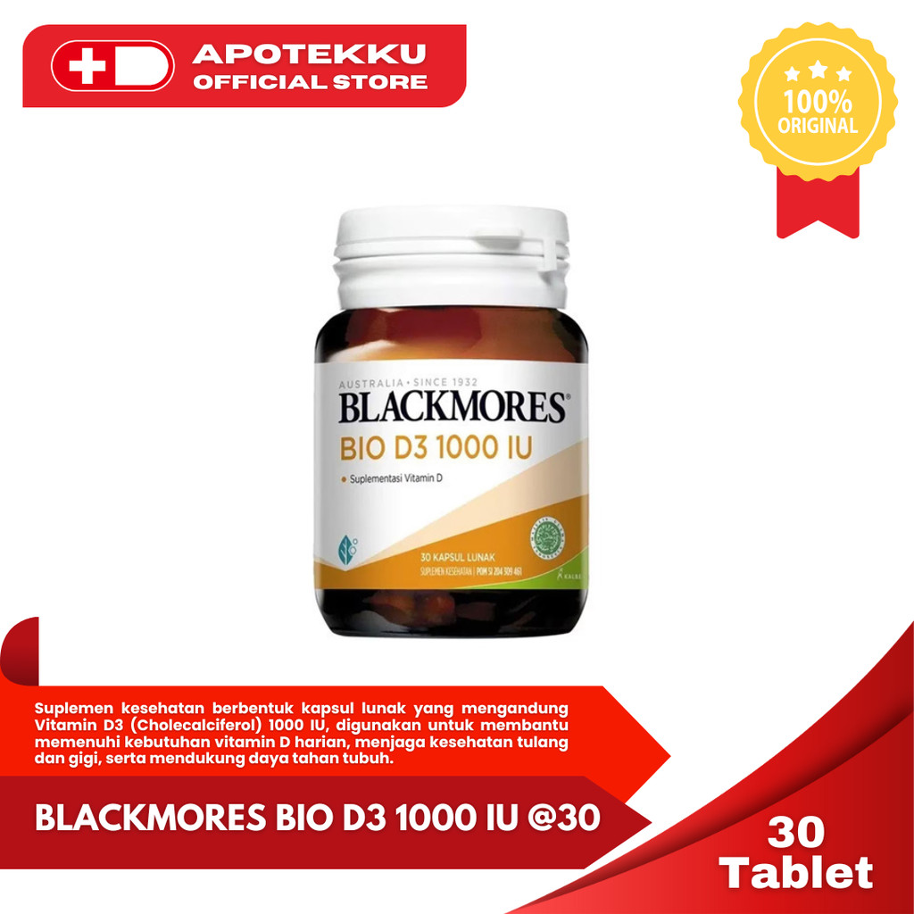 Jual BLACKMORES BIO D3 1000 IU @30 | Shopee Indonesia