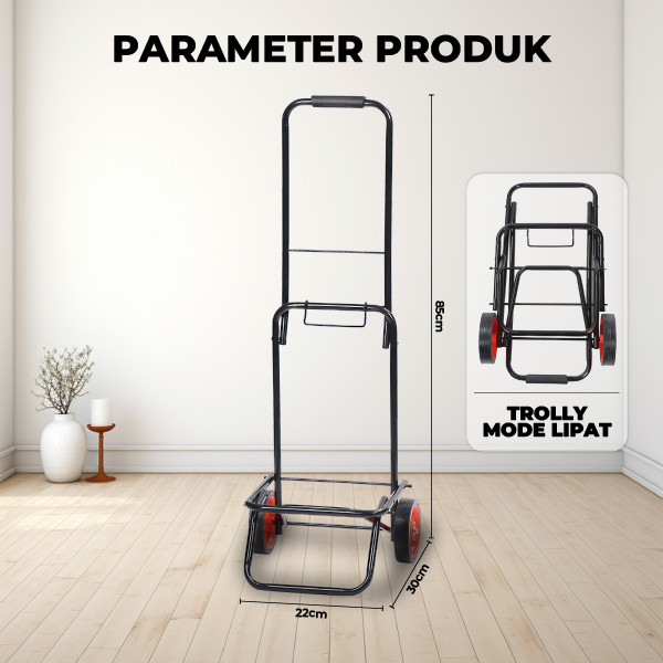 Jual Troli Lipat Serbaguna Troli Barang Troli Besi Portable Mini Kuat ...