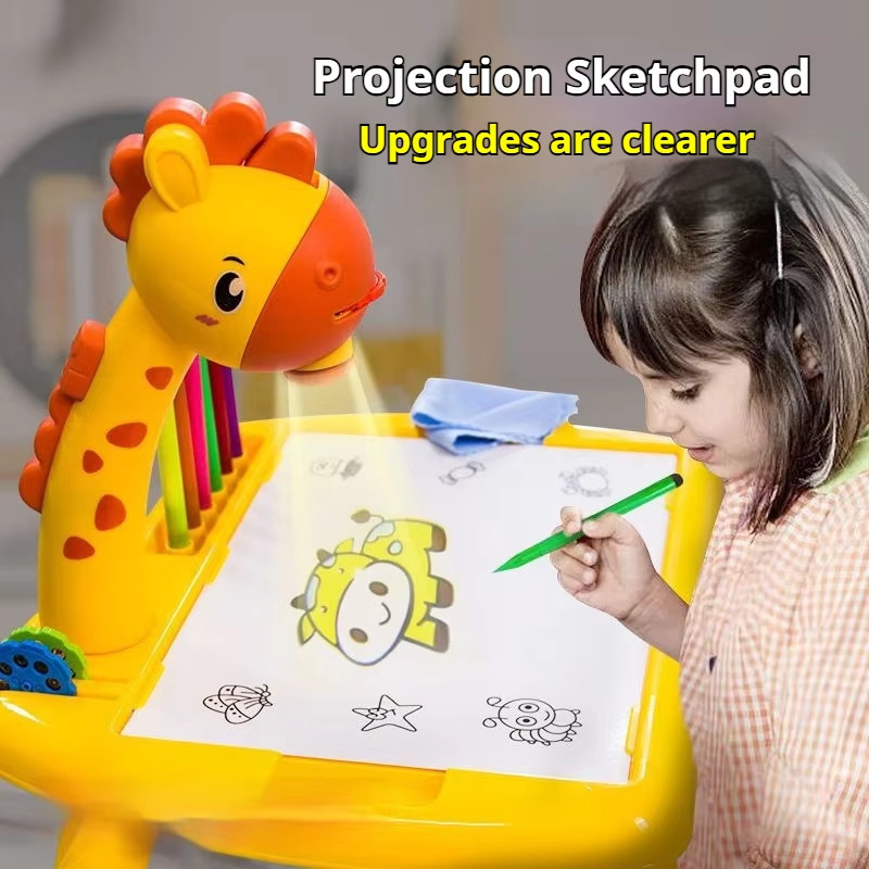 Jual Children Led Projector Drawing Table Multifunctional Toy Painting ...