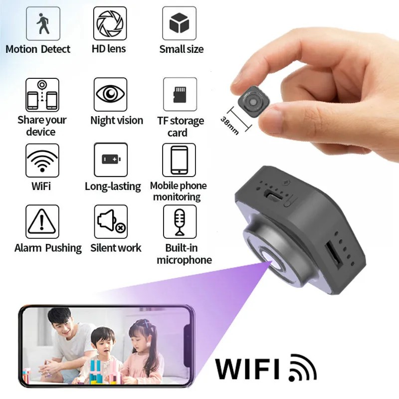 Jual Mini Wifi Camera 1080P Home SQ12 Monitor Wireless Cam Home ...