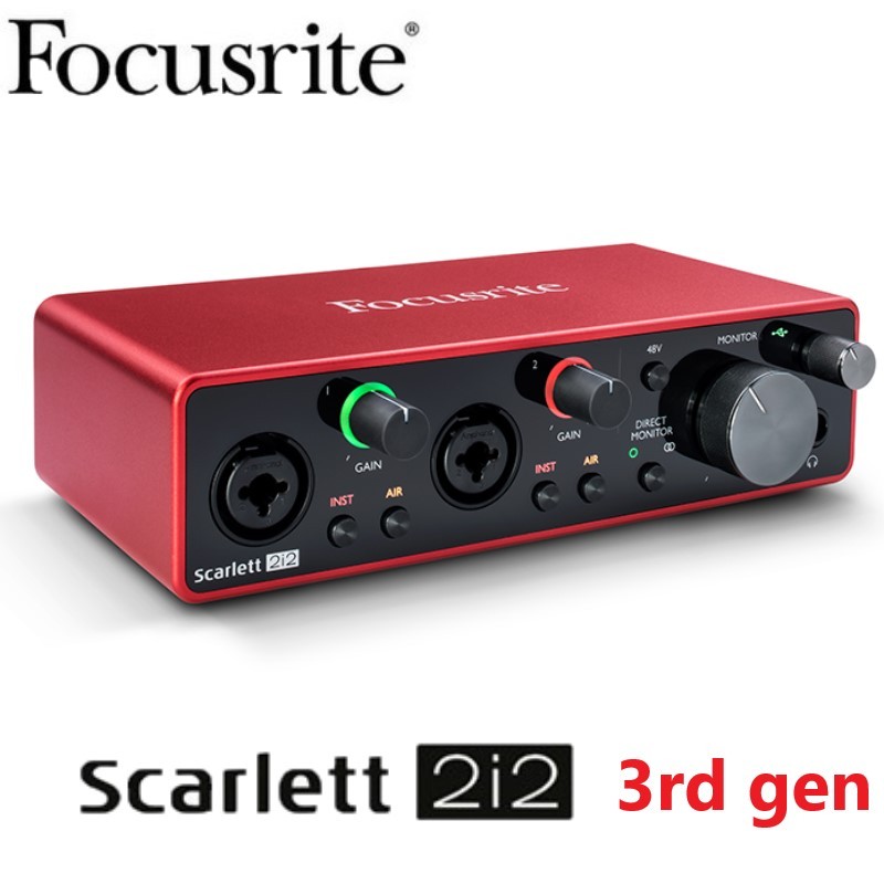 Jual Focusrite Scarlett 2i2 3rd generation sound card microphone preamp ...