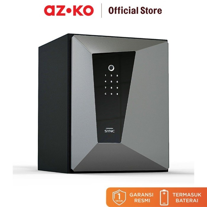 Jual AZKO Krisbow Sync Smart Brankas Besi Layar Sentuh Fdb-45 Steel ...