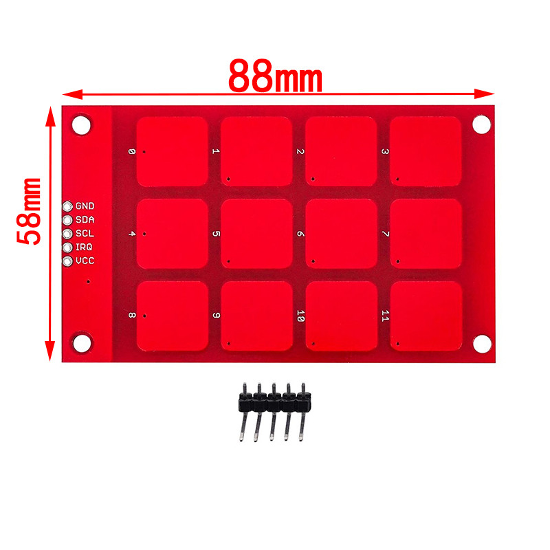 Jual Mpr121 Breakout V12 Capacitive Touch Sensor Controller Module I2C ...