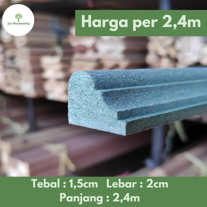 Jual Stok Baru JU-A1 LIST PROFIL HMR HIJAU WALL MOULDING WAINSCOTING ...