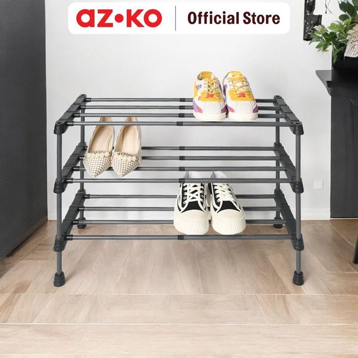 Jual AZKO Stora 93x29x47 Cm Rak Sepatu 3 Tingkat Extendable | Shopee ...