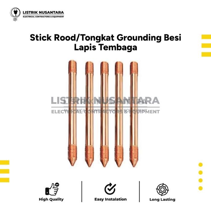 Jual TERLARIS Paket GROUNDING Stick Rod Rood Keamanan Meteran KWH ...