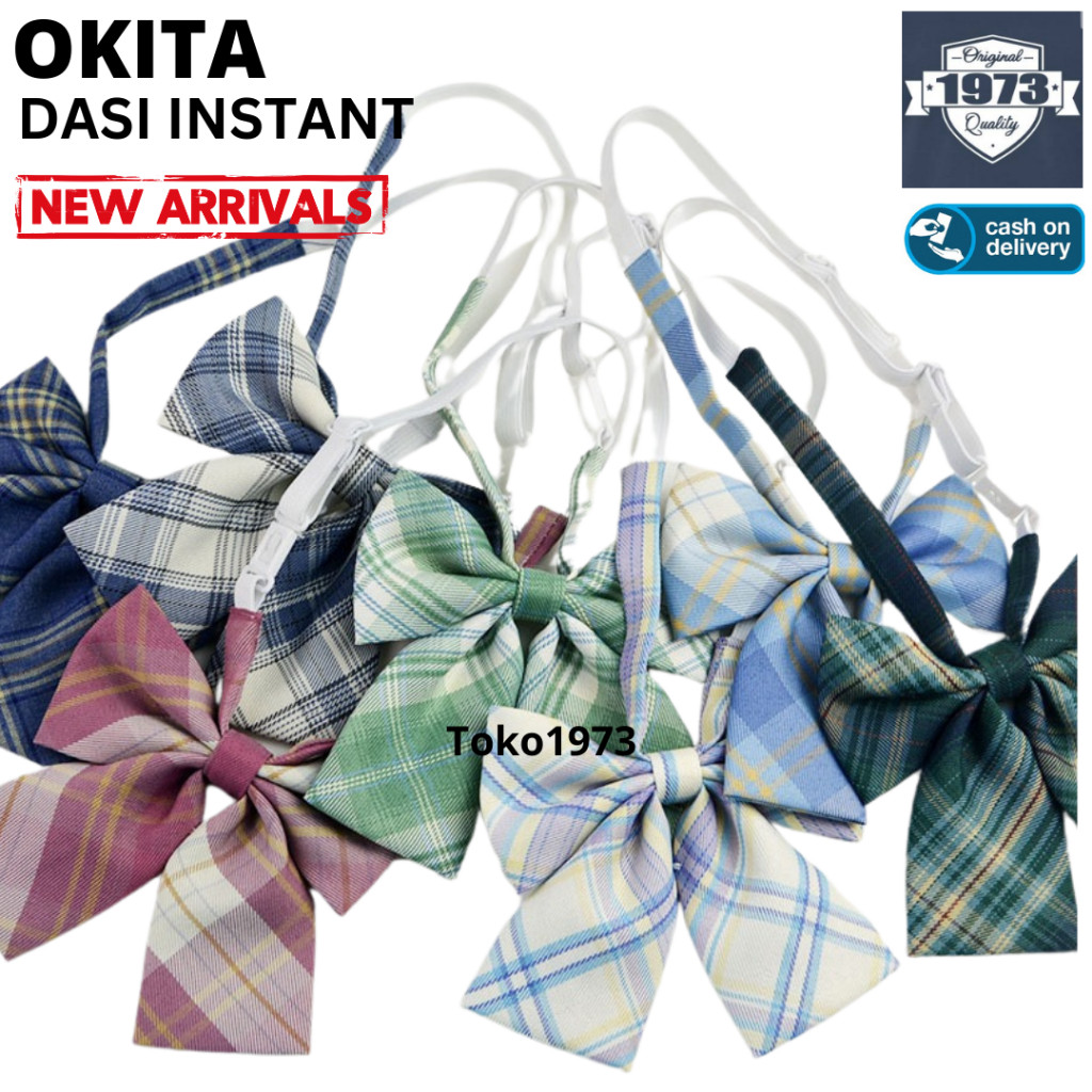 Jual Beaded Bloom Okita Tie Dasi Instant Dasi Seifuku Jk Uniform School ...