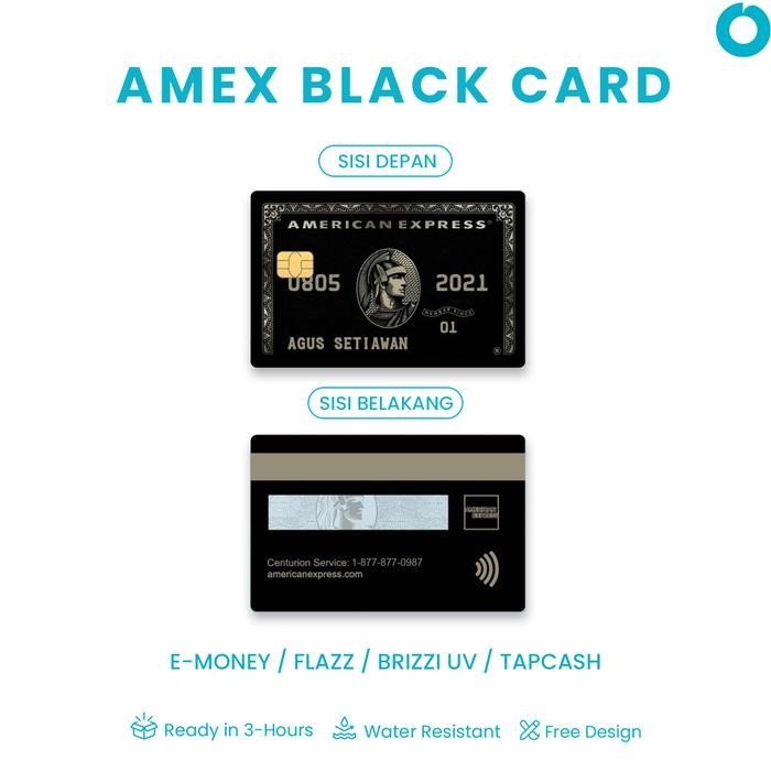 Jual lyigyophile Kartu Flazz Gen 2 AMEX Black Card Custom eToll BCA ...