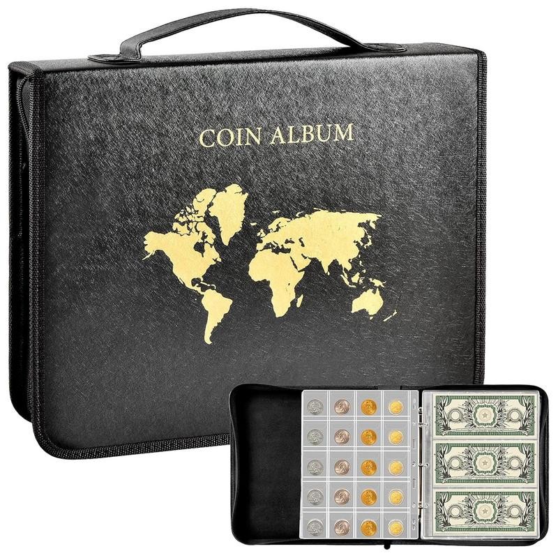 Jual Portable Coin Collection Set 200 Coin 30 Paper Money Panels Pvc ...