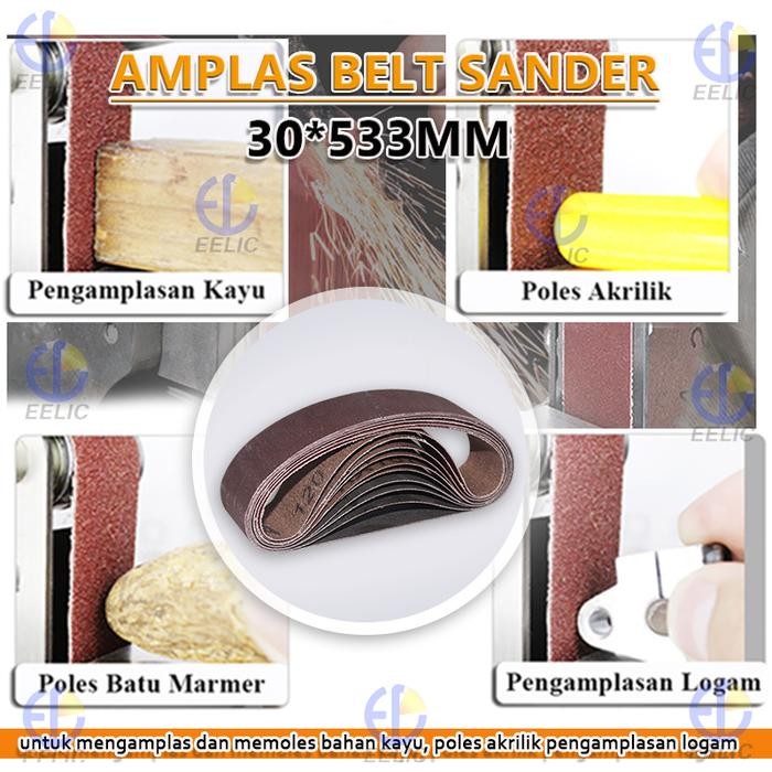 Jual Amplas Belt Sander 1Set Isi 10 Type Macam Amplas Dan Ada Pilihan ...