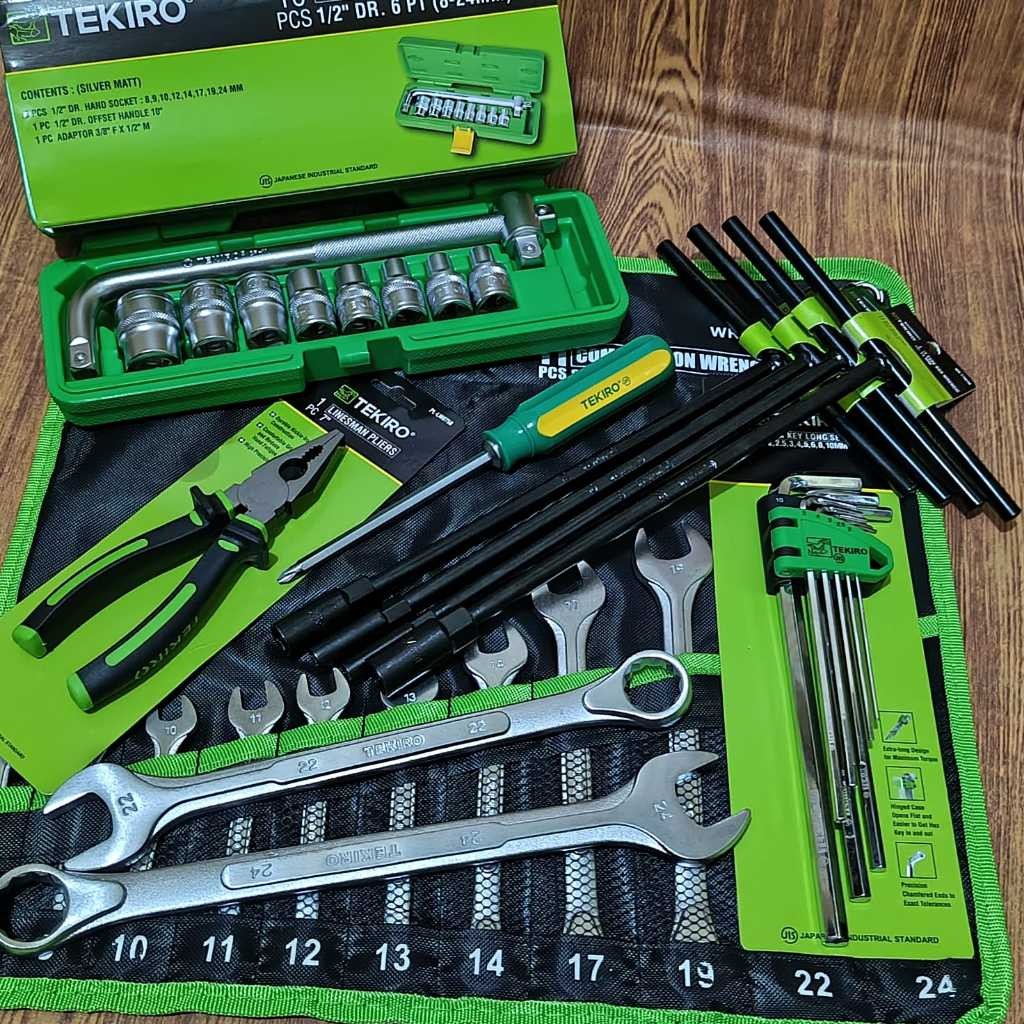 Jual PAKET LENGKAP kunci bengkel tekiro full set tekiro / Alat Bengkel Lengkap TEKIRO / Tools ...