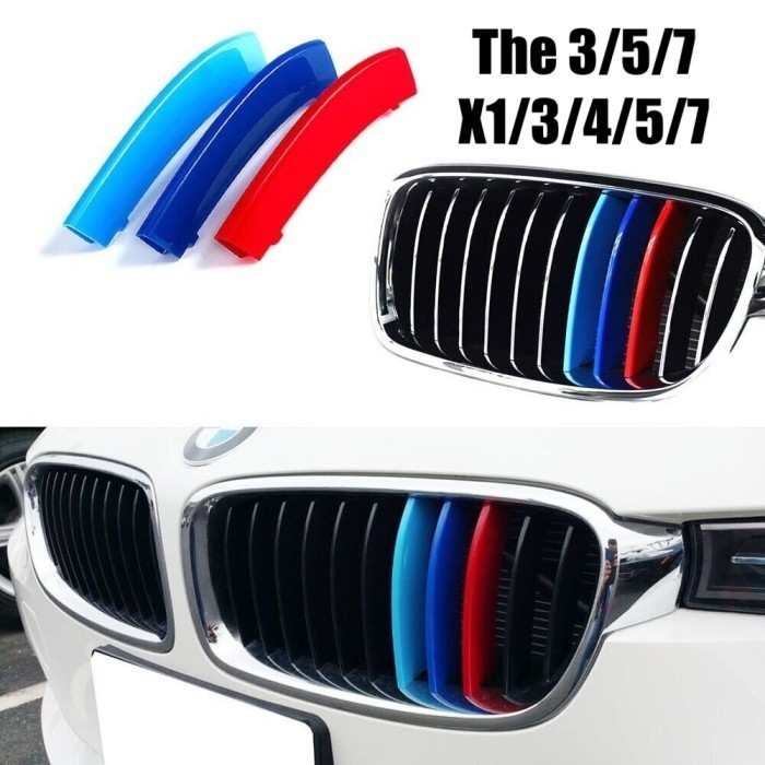 Jual Rds - Accessories Bmw Decoration M Sport Stripe Grille Cover ...
