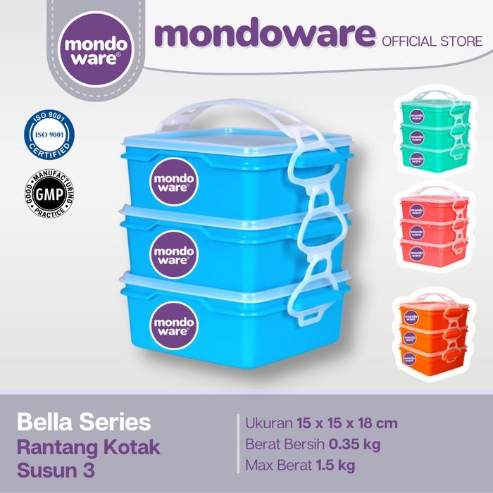 Jual Sanex Home Living - Rantang Makanan Kotak - Rantang Susun - Bella ...