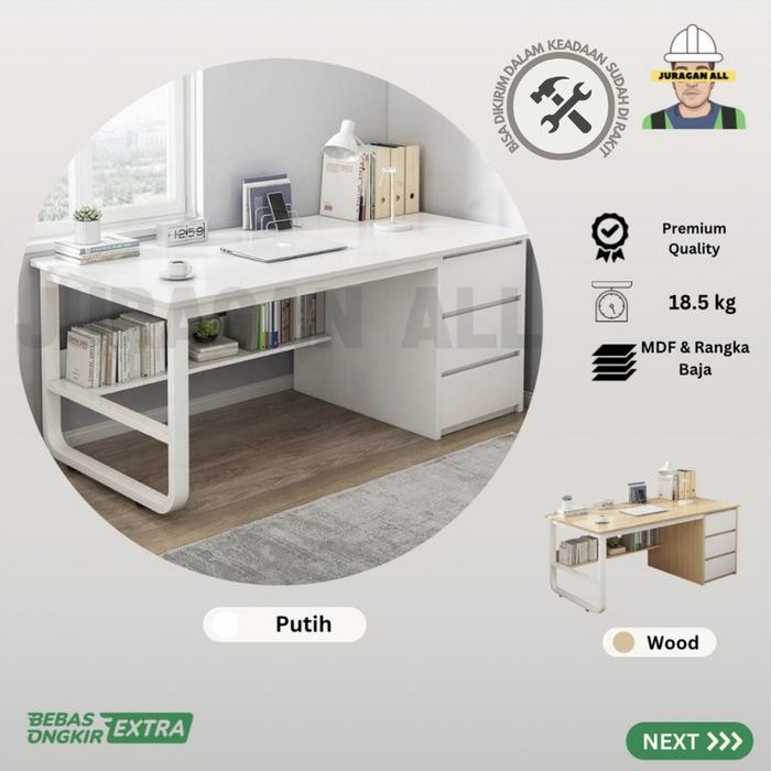Jual Meja Kerja Nimalis/Meja Kantor Laci/Meja Belajar/Meja Komputer ...