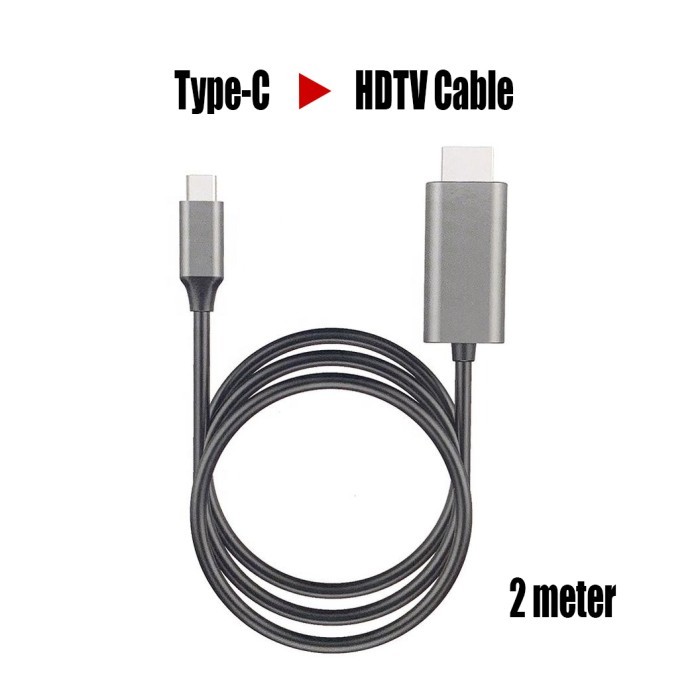 Jual USB Type C To HDTV Cable 4K UHD Kabel HDMI FT-H05 | Shopee Indonesia