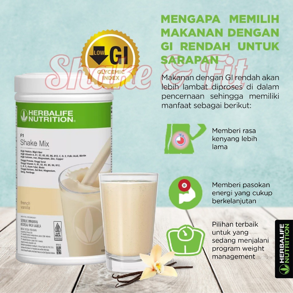 Jual SHAKE MIX F1 VANILA (Barcode Dipotong) | Shopee Indonesia