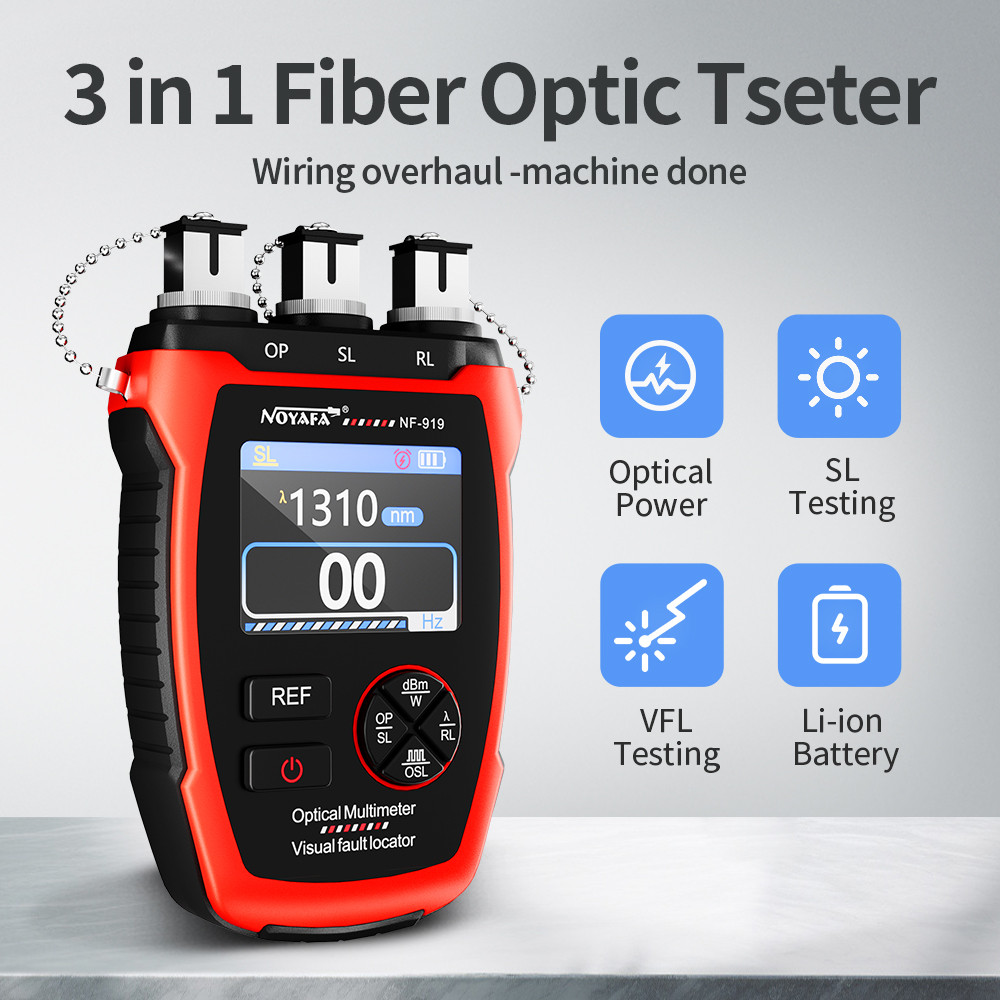 Jual BEST SELLER Noyafa NF-919 Optical Power Meter With Light Source 6 ...