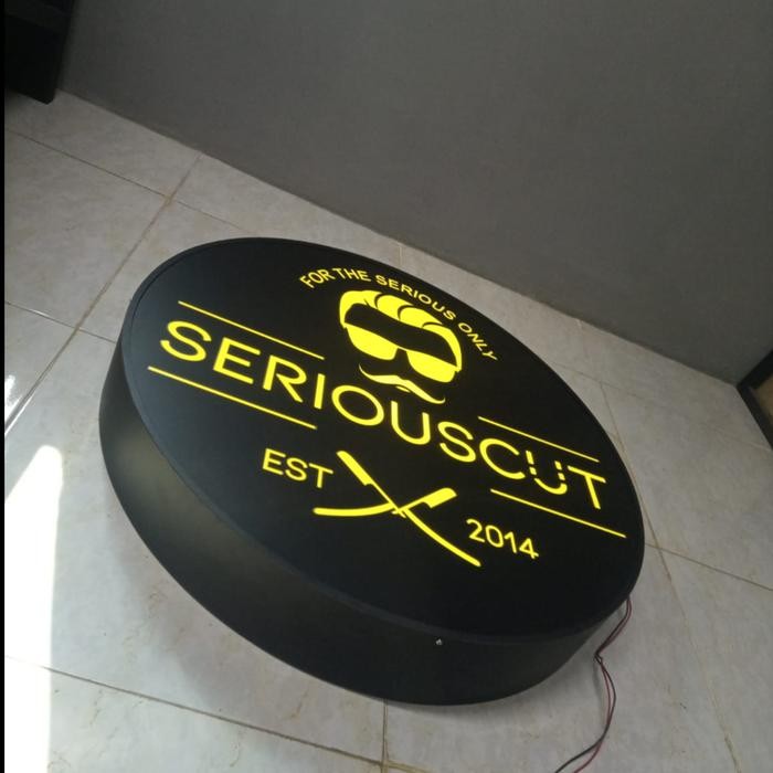 Jual Neon box bulat diameter 90cm - 1 sisi | Shopee Indonesia