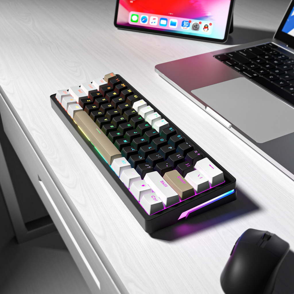 Jual AG61 Spanish Wired Mechanical Keyboard Gaming Keyboard Teclado en ...