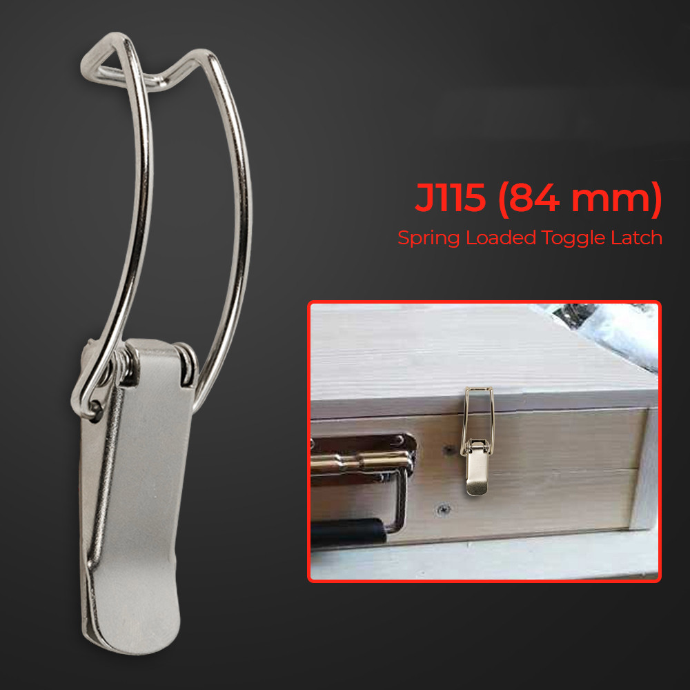 Jual Kaitan Peti Gerendel Spring Loaded Toggle Latch Catch Hasp-Silver ...