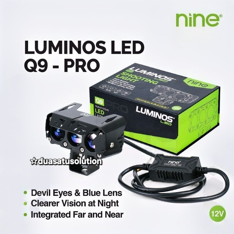 Jual Ready Stock Lampu Tembak Sorot 3 Mata Devil Eye Blue Lens Nine ...