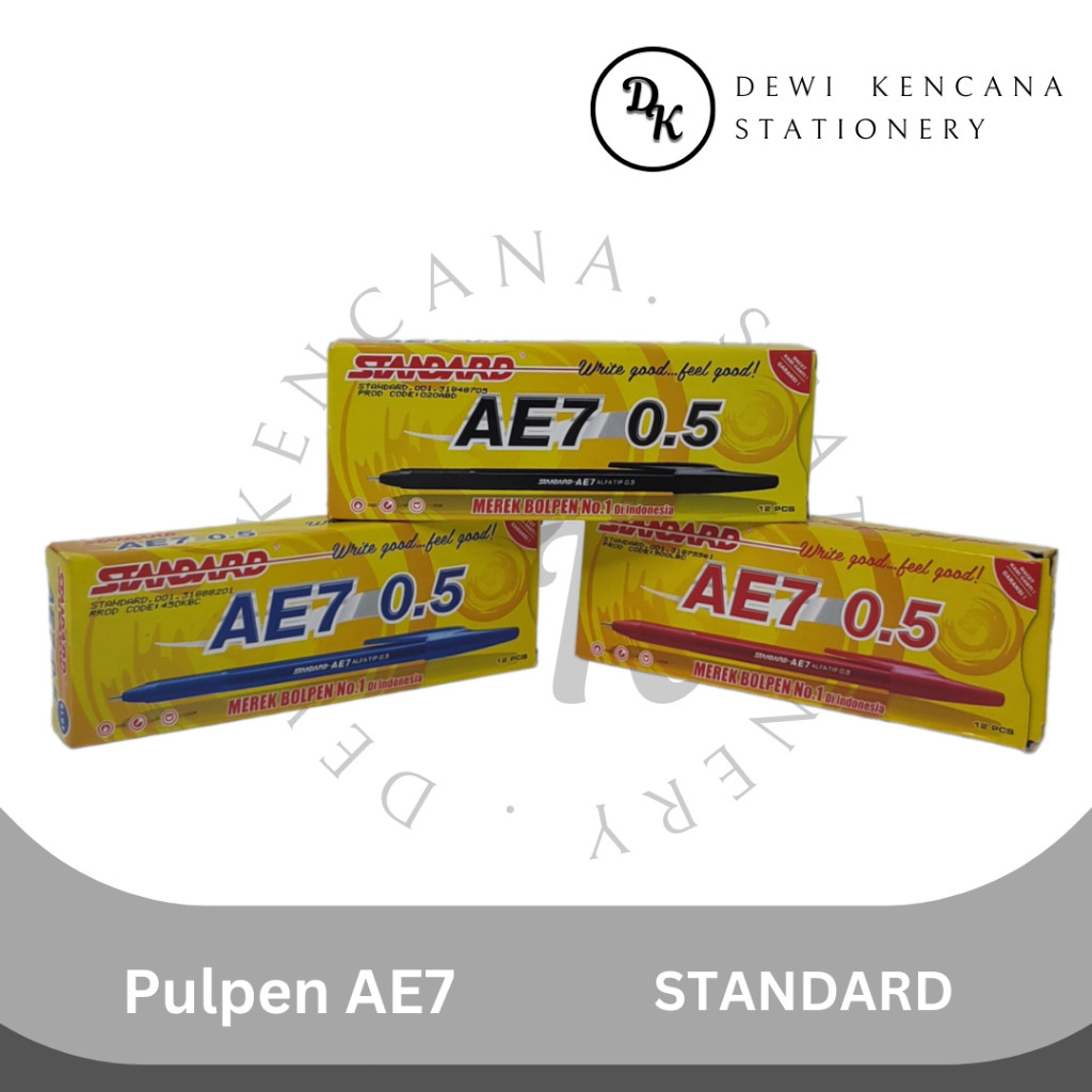 Jual Pulpen Standard AE7 0.5 1 Pak Isi 12 Pcs | Shopee Indonesia
