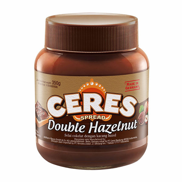 Jual CERES SPREAD CHOCO DOUBLE HAZELNUT 350 GR | Shopee Indonesia