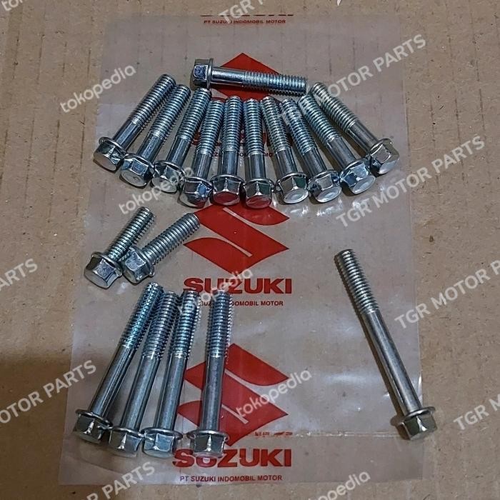 Jual QUALITY!! BAUT BAUD BAK BLOK MESIN KANAN KIRI SMASH LAMA NEW TITAN SET 18PCS | Shopee Indonesia