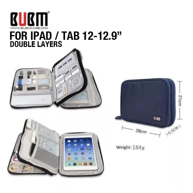 Jual BUBM Tas ipad Tab Gadget Organizer DIO-DXL (ORIGINAL) | Shopee ...