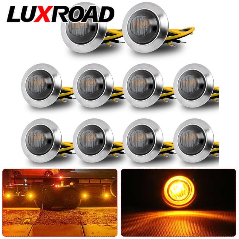 Jual 10 Buah Lampu Penanda Sisi LED Lampu Samping Trailer Lampu Indikator Lampu Rem Belakang ...