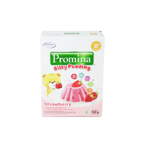 Jual PROMINA SILKY PUDDING STRAWBERRY 100G | Shopee Indonesia