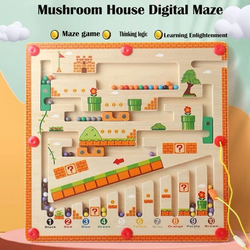 Jual Mushroom House Digital Maze Digital Maze Activities Matching Game ...