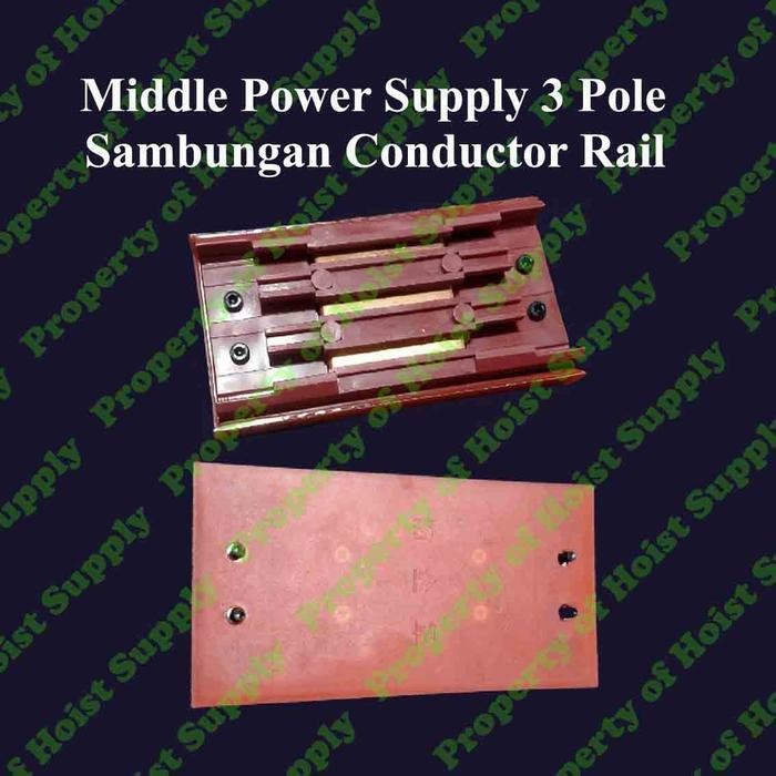 Jual Sambungan Conductor Rail hoist/ crane 3 pole/ Middle power supply ...