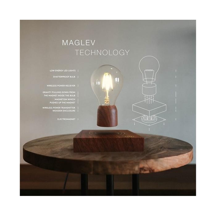 Jual Lampu Magnetic Levitaton Floating Light Bulb levitating Desk Setup ...