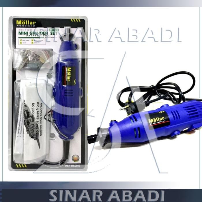 Jual GERINDA BOR TUNER LISTRIK BLISTER- MOLLAR MINI DIE GRINDER SET 40 ...