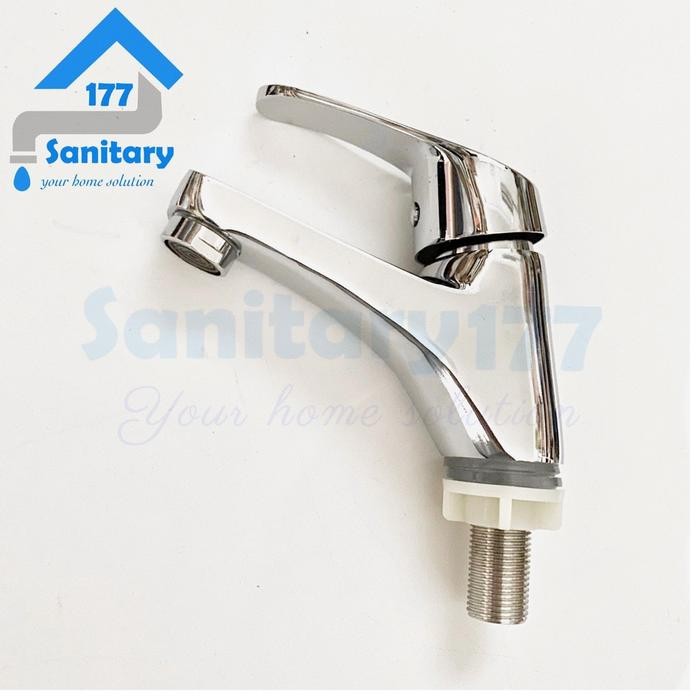 Jual KRAN WASTAFEL STAINLESS BODY GEDE UP DOWN B18-KERAN AIR ANGKAT ...