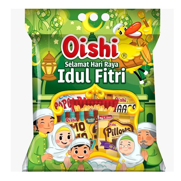 Jual OISHI LEBARAN GREEN GIFT PACK | Shopee Indonesia