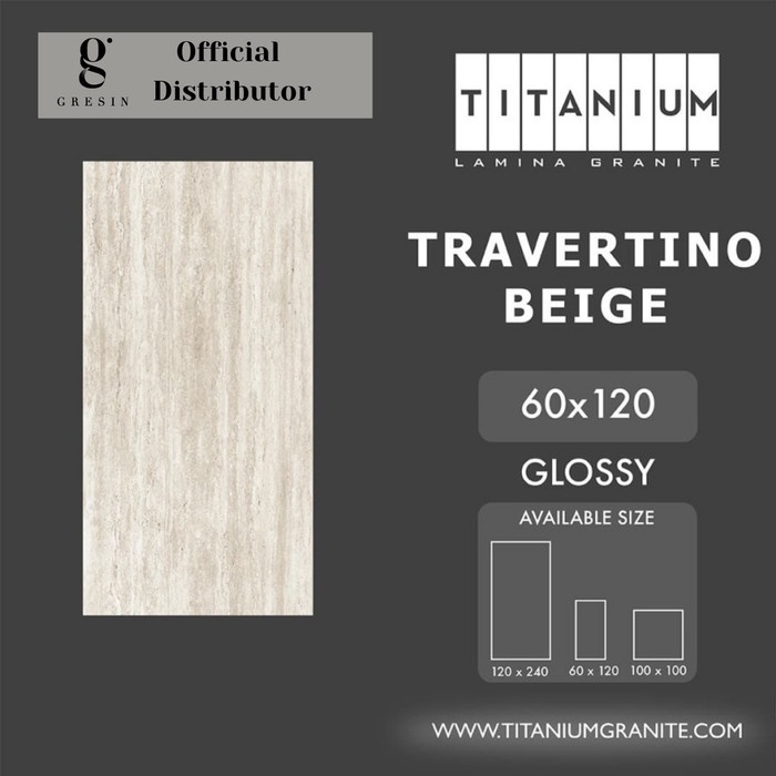 Jual Travertino Beige Titanium 60x120 Glossy Titanium Granite Tile ...
