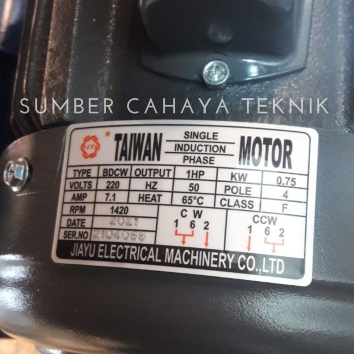 Jual HARGA DISC - JIAYU 1 HP 1 Phase Dinamo / Elektro Motor 4 pole | Shopee Indonesia