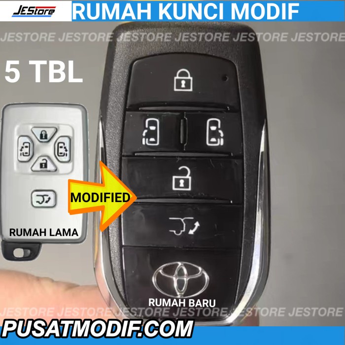 Jual ALPHARD CASING KUNCI REMOTE KEY RUMAH KUNCI MODIF ALPHARD TOYOTA ...